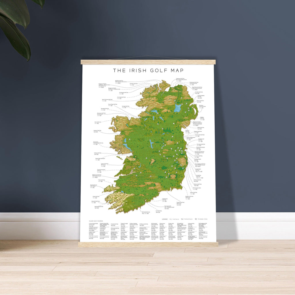 The Irish Golf Map - 105 of Ireland & NI's Top Golf Courses – Malin & Mizen